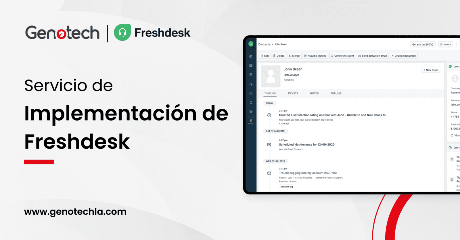 Servicio de implementación y soporte de Freshdesk | Genotech Panamá